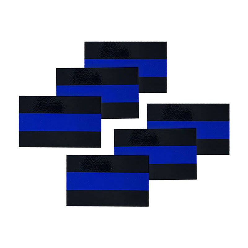 Thin Blue Line Reflective Thin Blue Line License Plate Stickers, 1 X